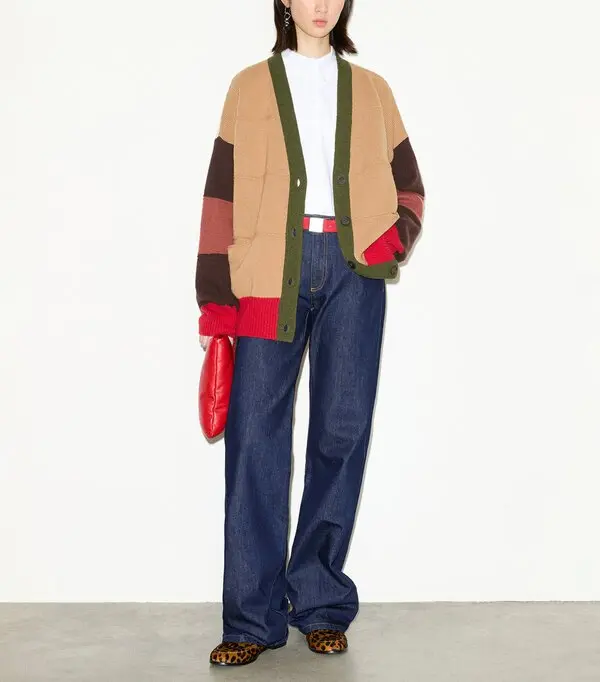 Max & Co. Virgin Wool Striped Cardigan