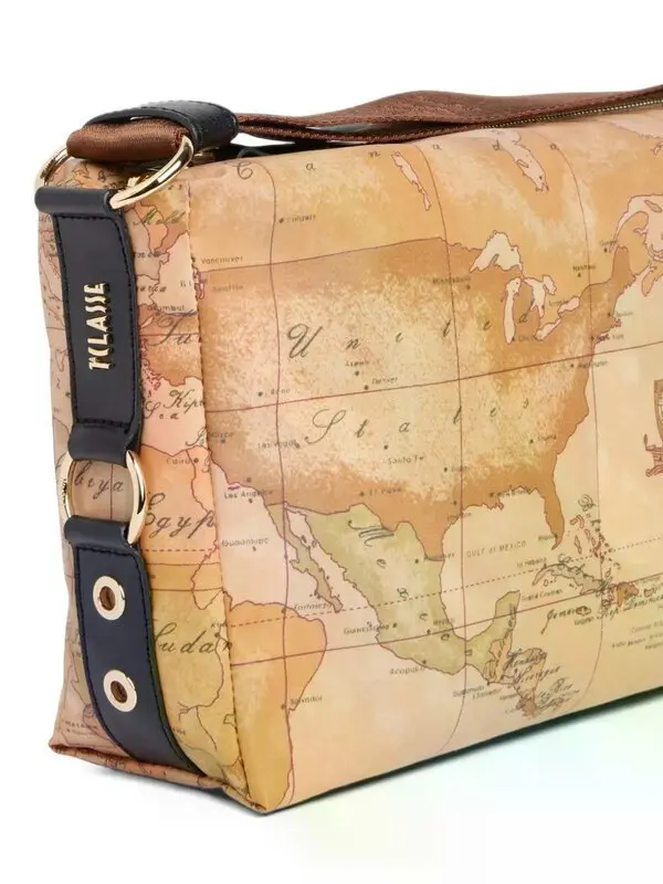ALVIERO MARTINI 1° CLASSE Small Geo Map-print Shoulder Bag