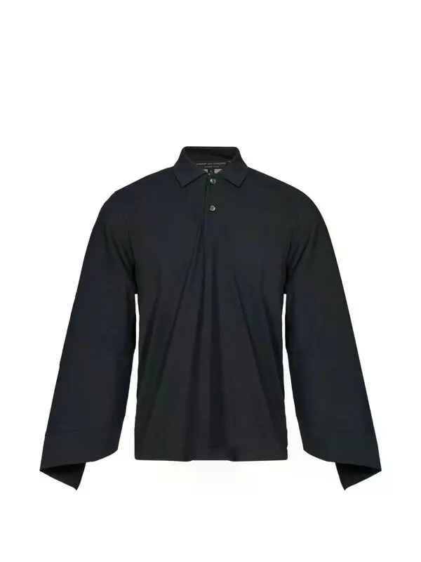 Comme Des Garçons Wide-sleeve Polo Shirt - Black