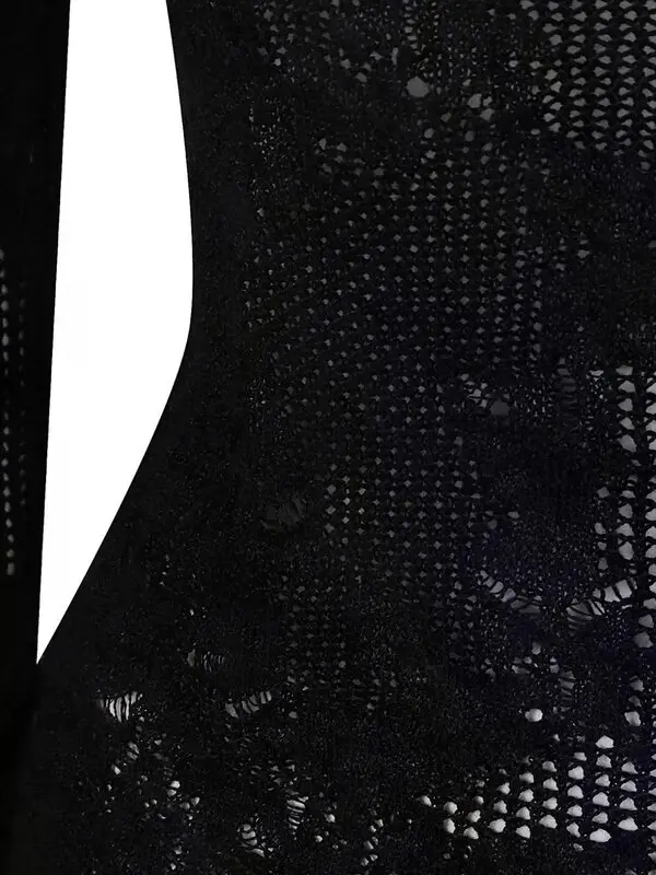 Gabriela Hearst Waite Lace-knit High-neck Top