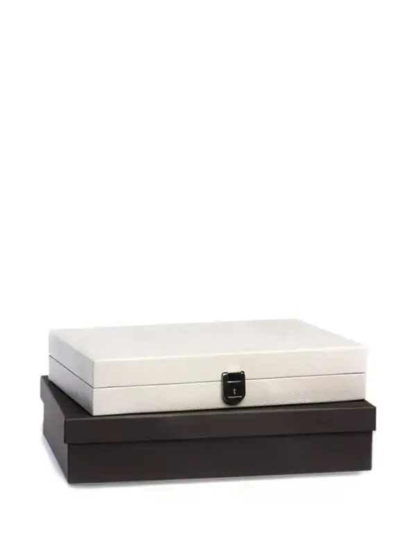 HECTOR SAXE Medium Baptiste Grained Leather Backgammon