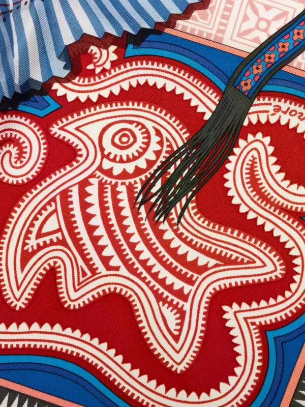 Hermès 1990-2026 Cent Plis De Miao Silk Scarf 90 Scarves