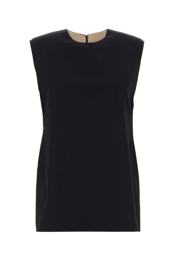 Carven Wool Tank Top With Silk Lining