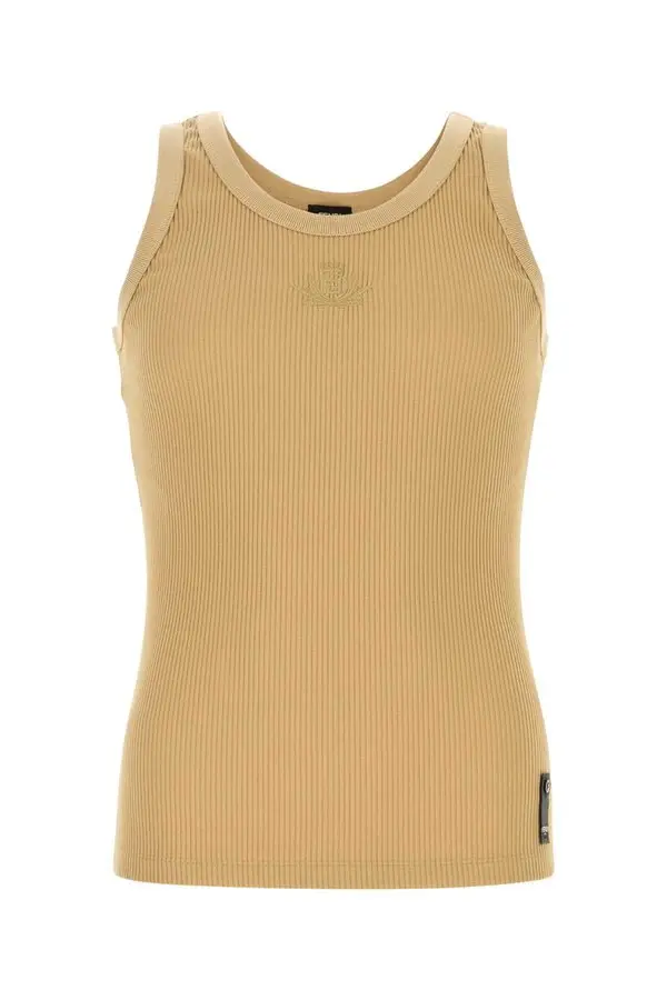 Fendi Fitted Stretch Nylon Tank Top