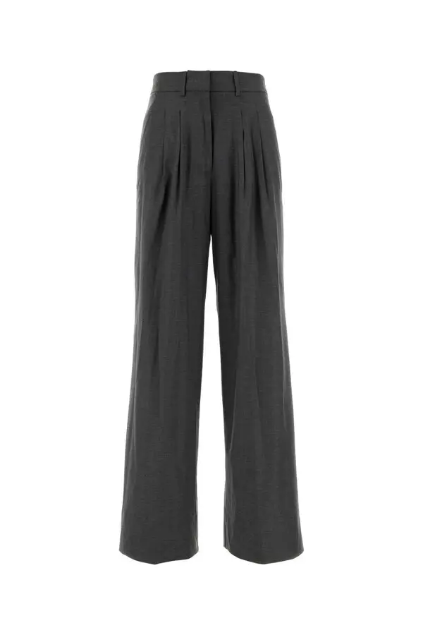 PT TORINO Dark Stretch Wool Blend Pant - Grey