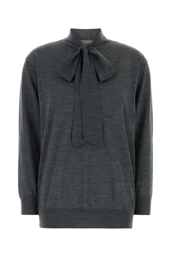 Valentino Garavani Oversize Wool Sweater - Grey