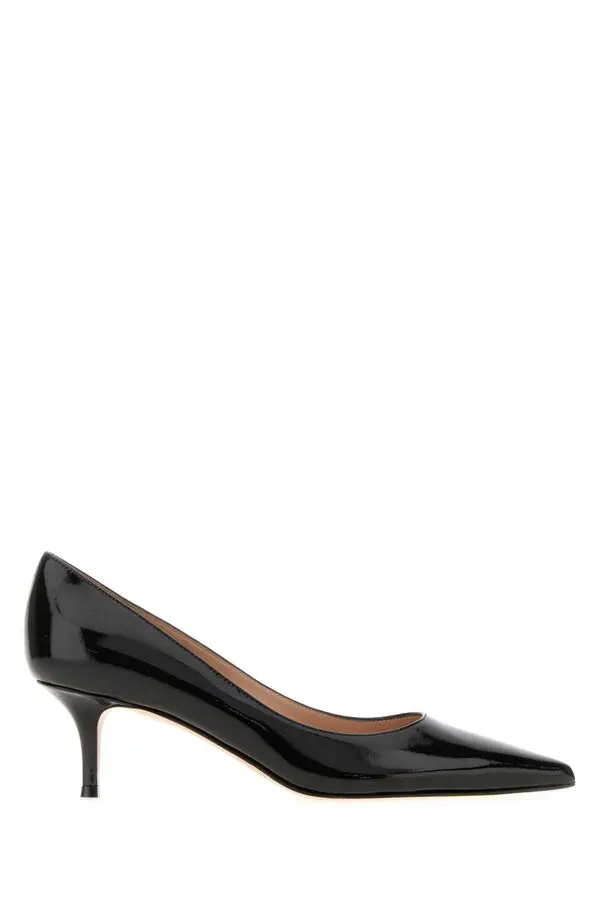 GIANVITO ROSSI 55 Mini Leather Pumps - Black