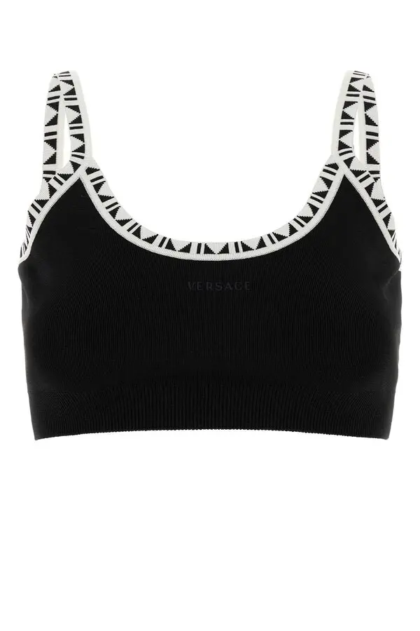 Versace Viscose Blend Mini Crop-top