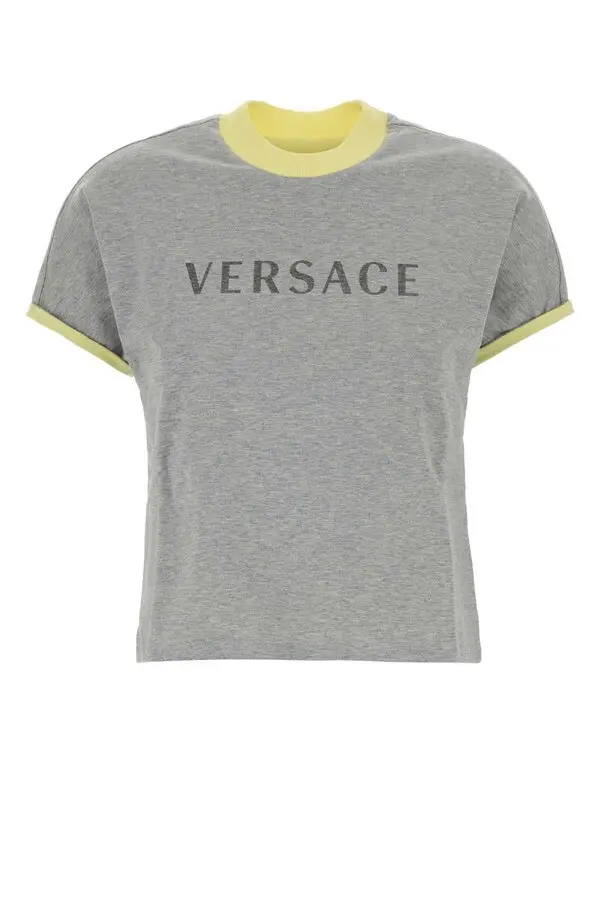 Versace Melange Cotton T-shirt