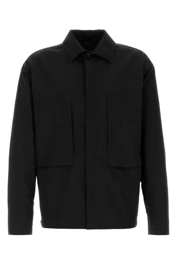 Herno Nylon Windbreaker Jacket - Black