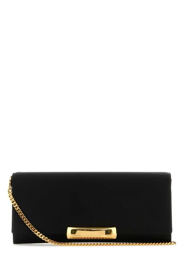 TOM FORD Satin Mini Clutch With Gold-tone Hardware