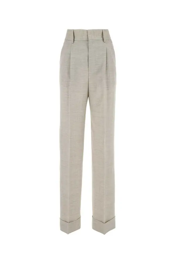 Philosophy Di Lorenzo Serafini Melange Stretch Wool-blend Pant - Grey