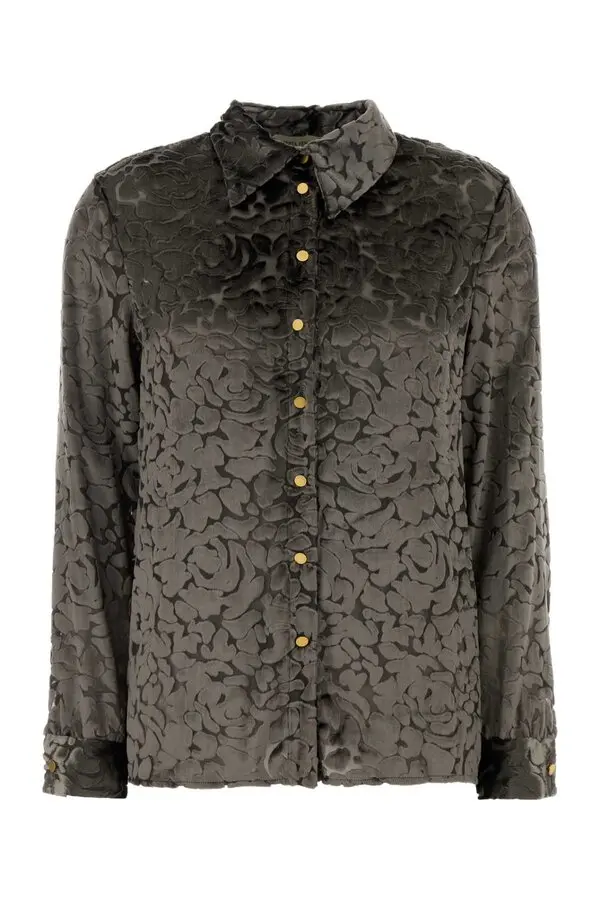 Alberta Ferretti Jacquard Shirt For - Grey