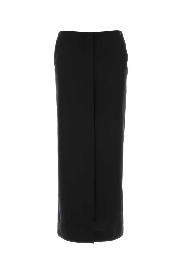 Herno Laminated Mini Skirt In Polyester-cotton Blend