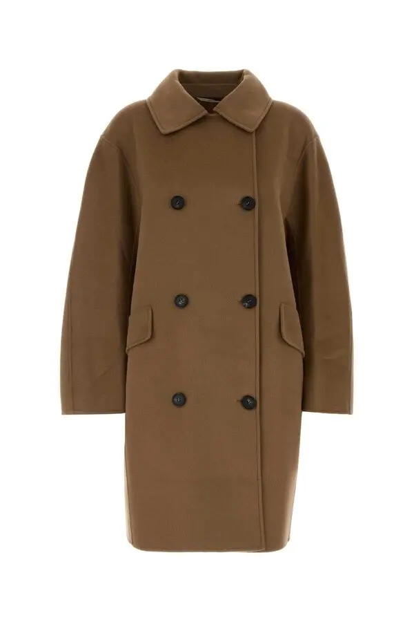 WEEKEND MAXMARA Biscuit Wool Mini Gioia Jacket - Camel