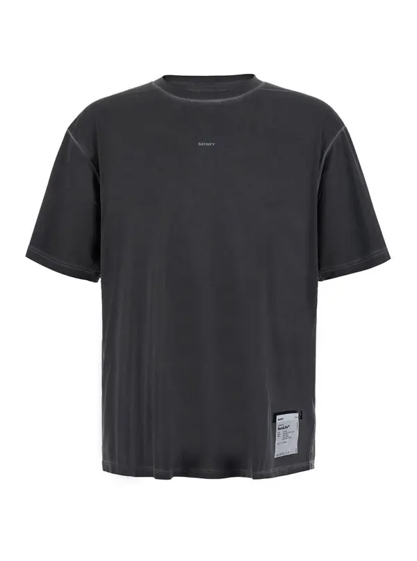 Satisfy Tech Fabric Logo T-shirt With Round Neck