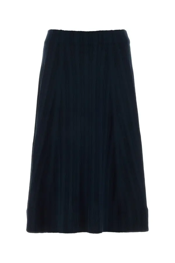Co Pleated Midi Skirt - Navy
