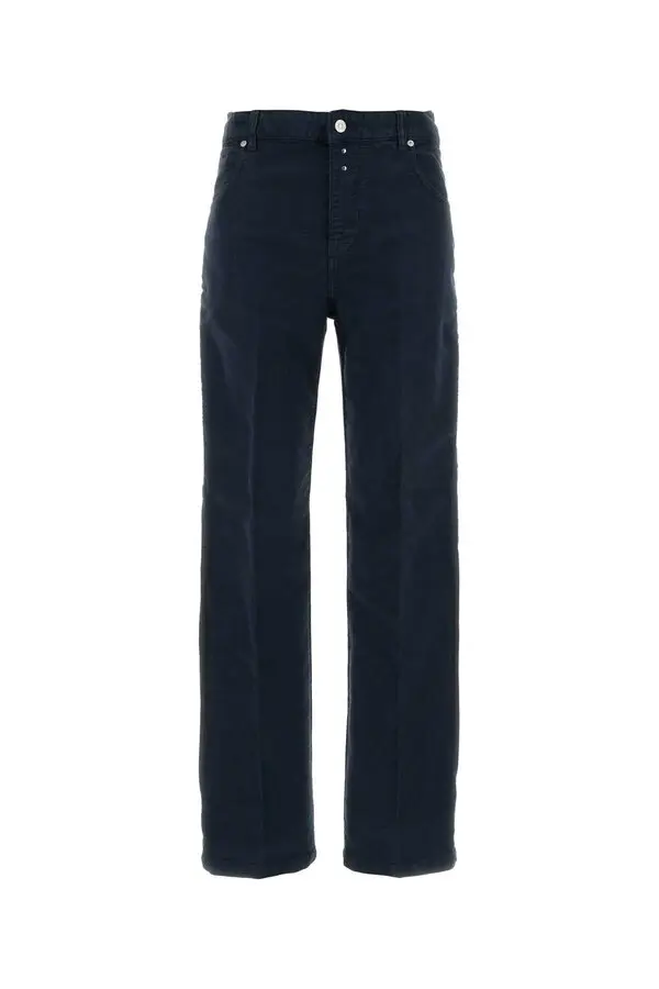 Victoria Beckham Julia Cotton Pant - Blue