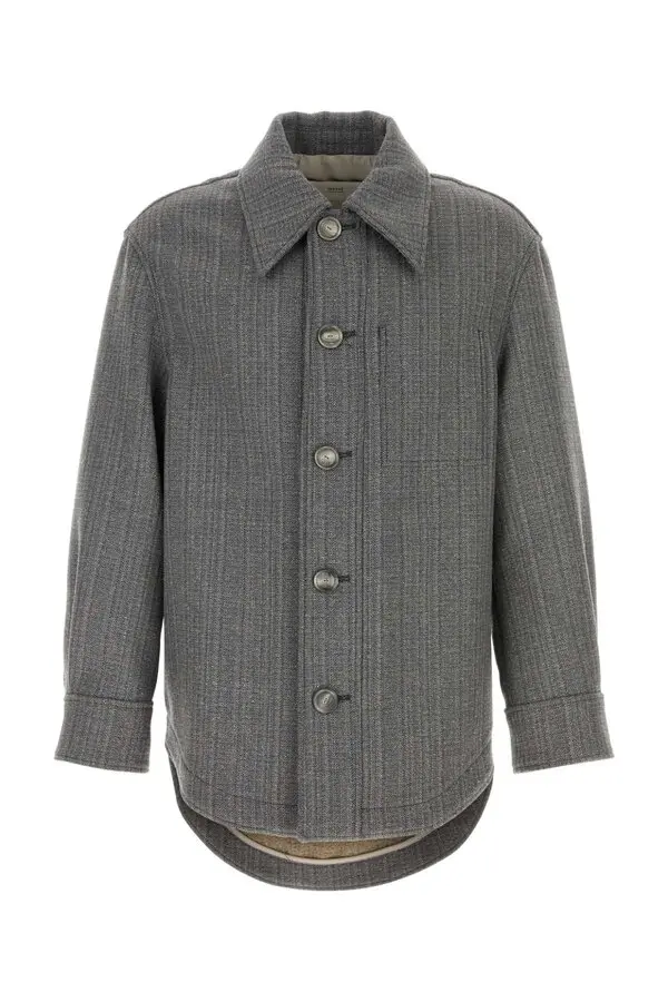 AMI Paris Wool Blend Overcoat