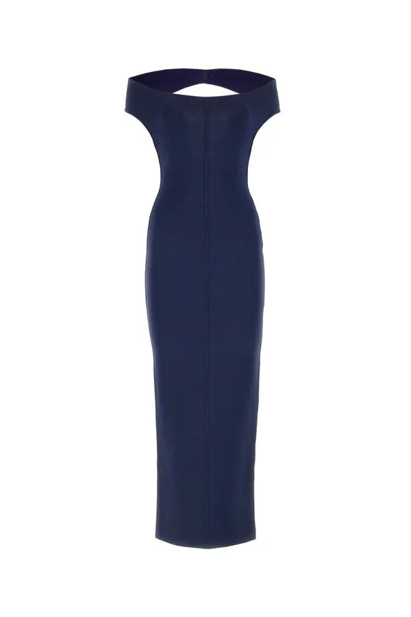 Alaïa Off-shoulder Fitted Long Dress - 536