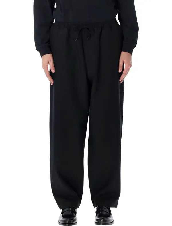 Comme Des Garçons Wide-leg Drawstring Wool Trousers