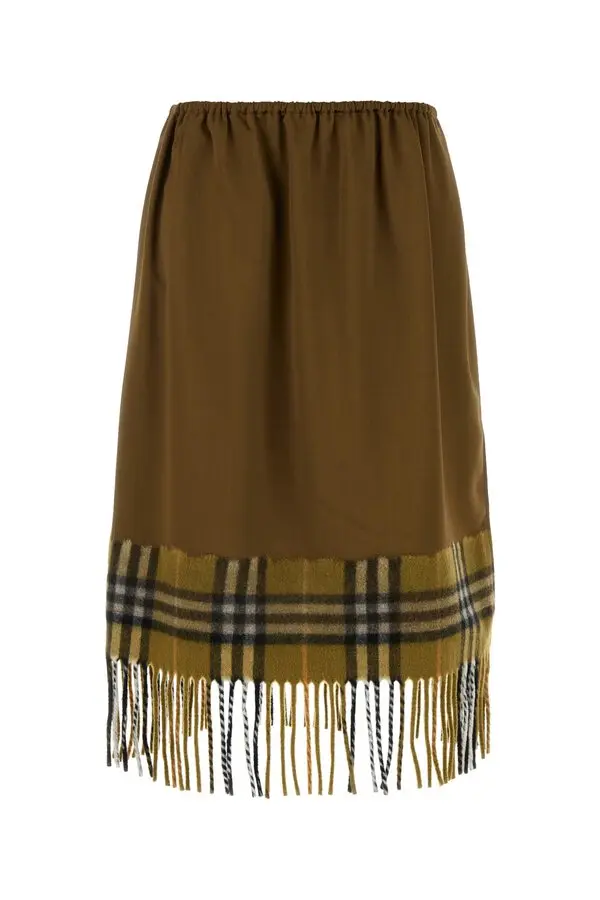 Burberry Inspired 100% Viscose Skirt - Camp