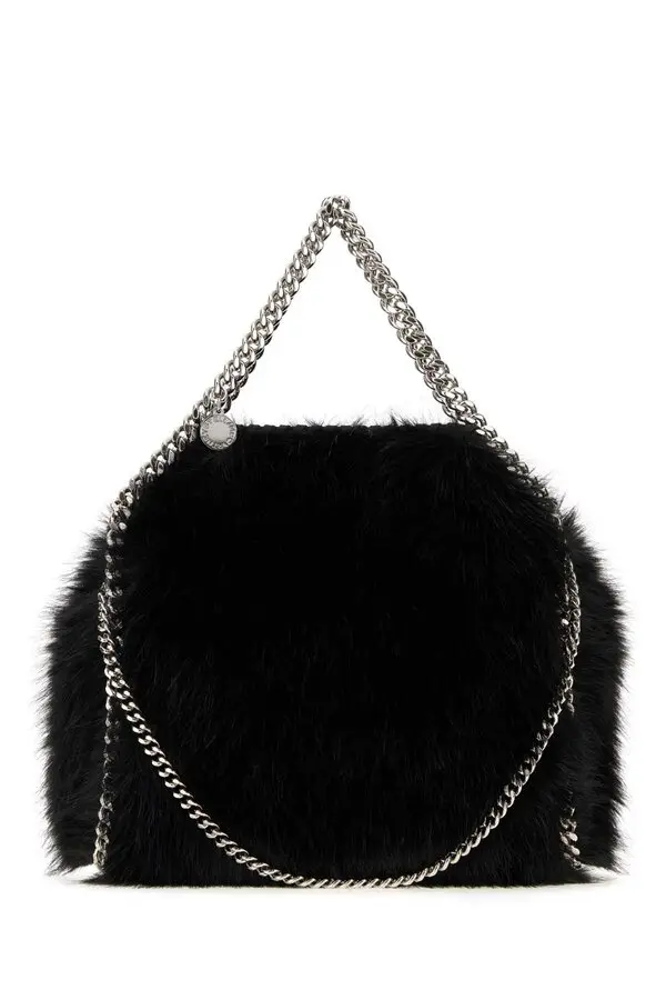 Stella McCartney Eco Fur Mini Falabella Shoulder Bag - Black