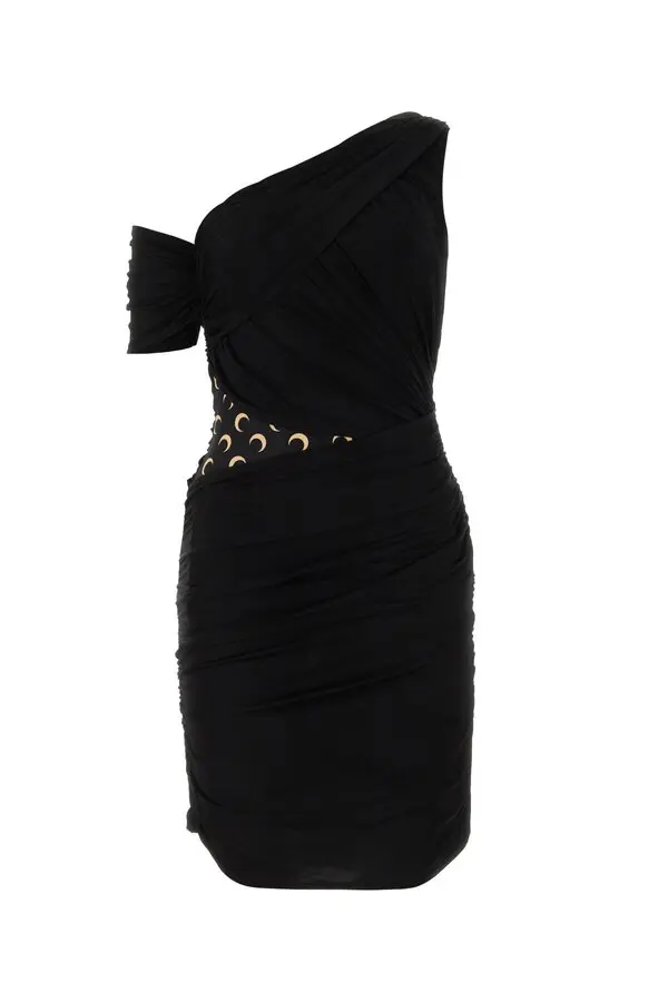 MARINE SERRE One-shoulder Mini Dress With Cutout Detail