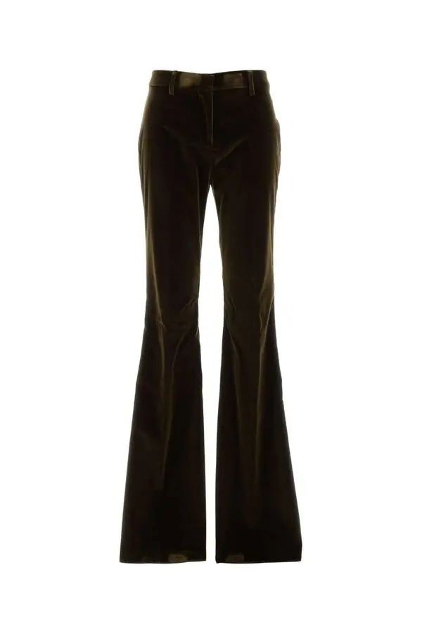 Etro Stretch Velvet Pant - Brown