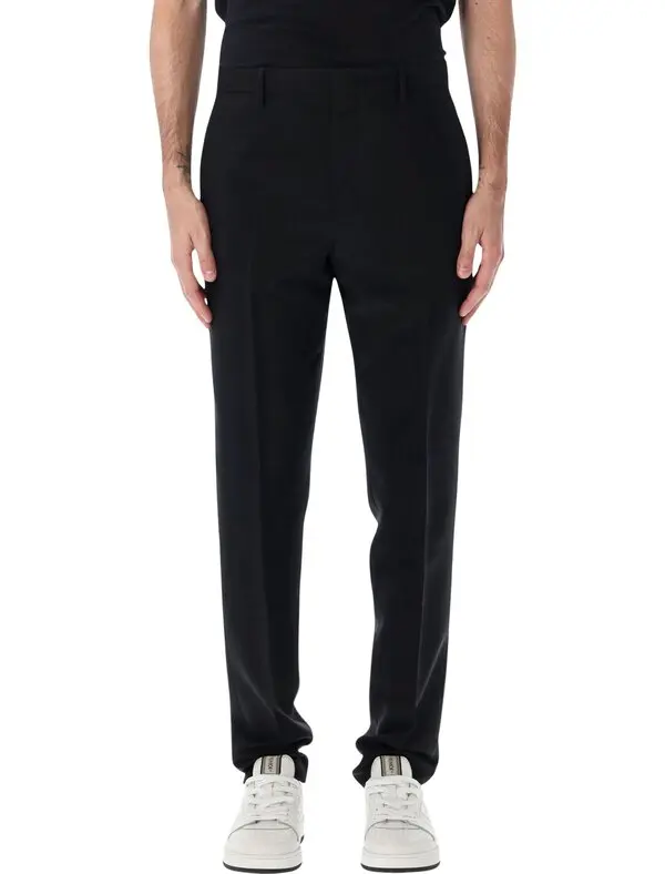 Fendi Tailored Wool-blend Trousers - Nero