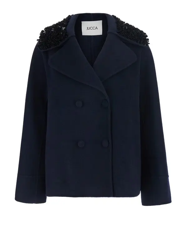 JUCCA Decorated Collar Jacket With Embroidered Detail For