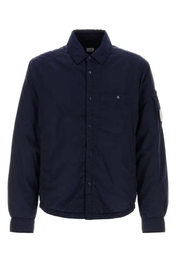 C.P. COMPANY C. P. Company Nylon Overshirt With Quilted Padding - Blue