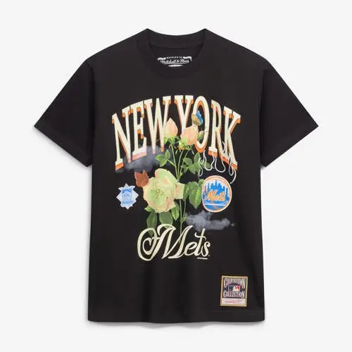 Mitchell & Ness New York Mets Cooperstown Floral T-shirt