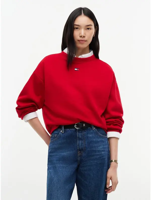 Tommy Hilfiger Boxy Fit Brushed-back Sweatshirt