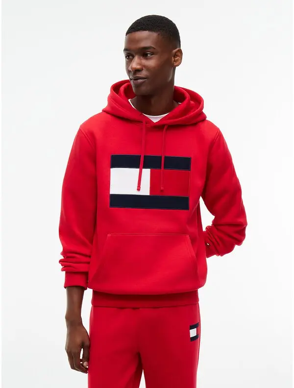 Tommy Hilfiger Flag Logo Brushed-back Hoodie