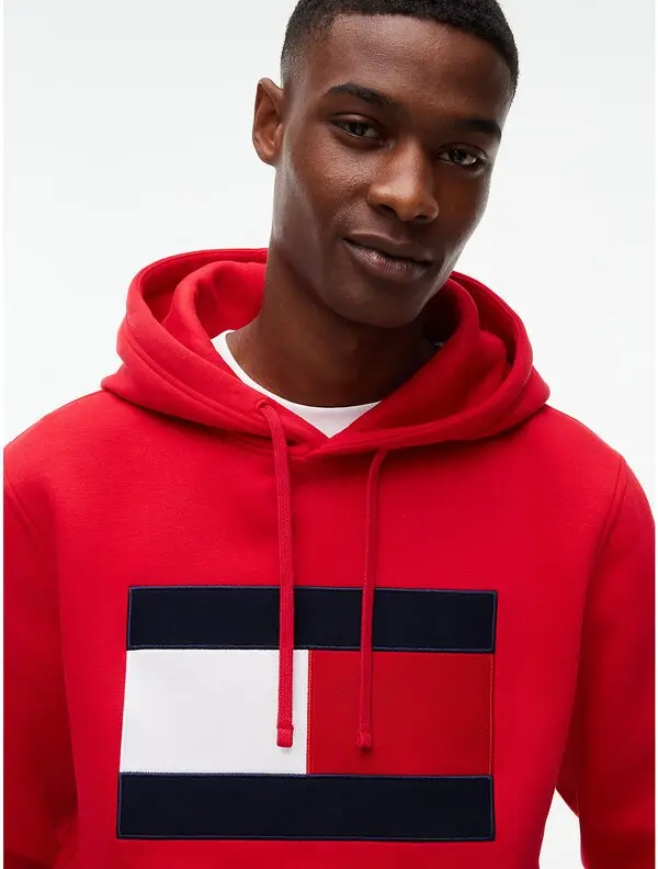 Tommy Hilfiger Flag Logo Brushed-back Hoodie