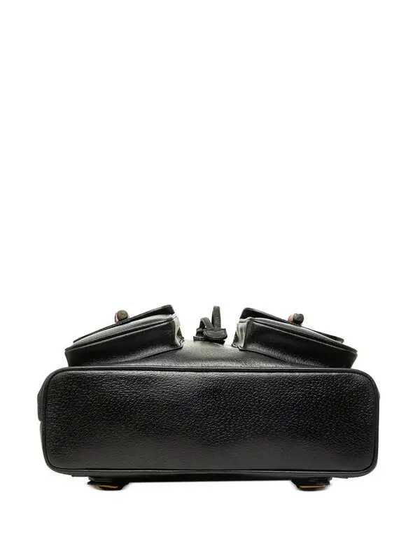 Gucci 20th Century Large Calfskin Bamboo Drawstring Backpack