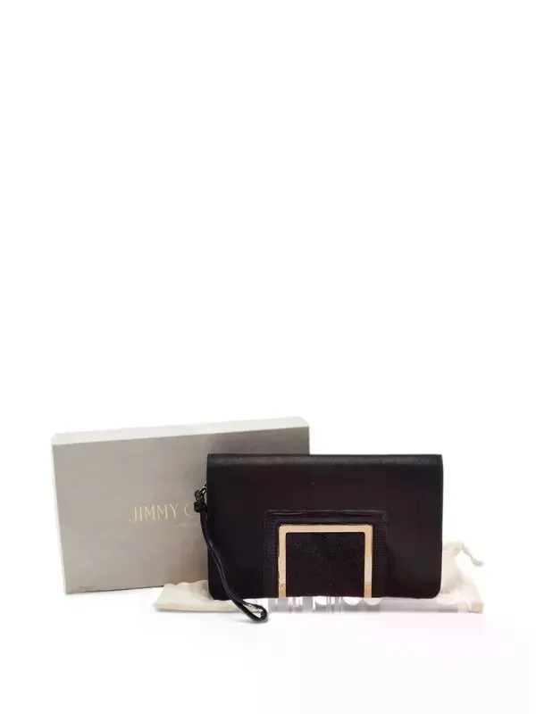JIMMY CHOO Lizard-effect Clutch Bag