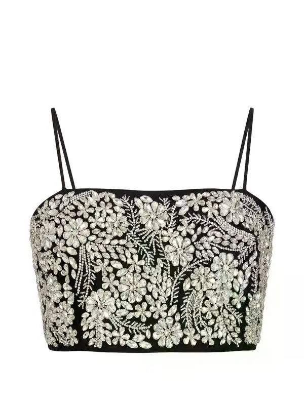 Cinq À Sept Crystal Ivy Nikki Top - Black