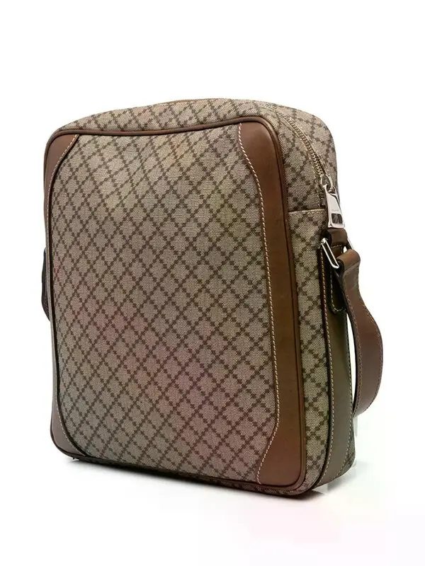 Gucci 2000-2015 Diamante Coated Canvas Zip Crossbody Bag