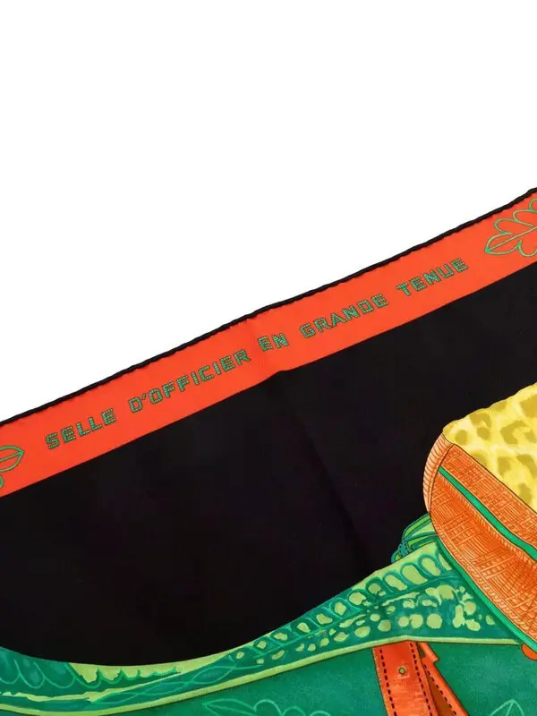 Hermès 2010-2026 Selle D Officier En Grande Tenue Silk Scarf 70 Scarves - Black