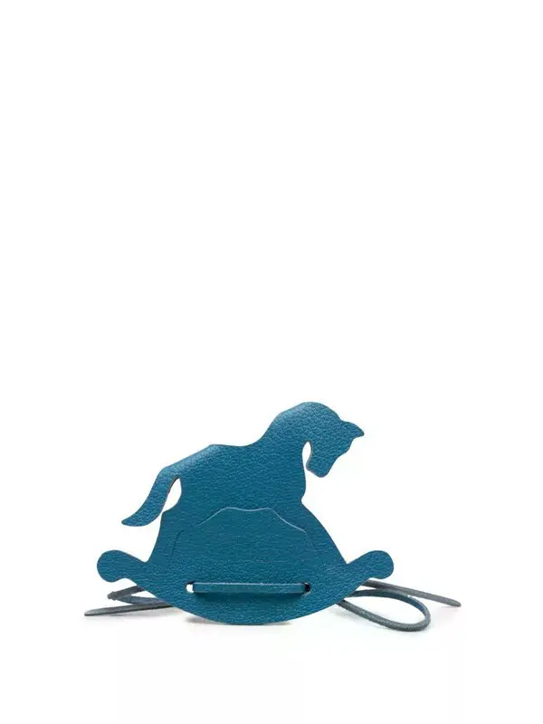 Hermès 2010-2026 Evercolor Petit H Cheval A Bascule Charm Key Chain