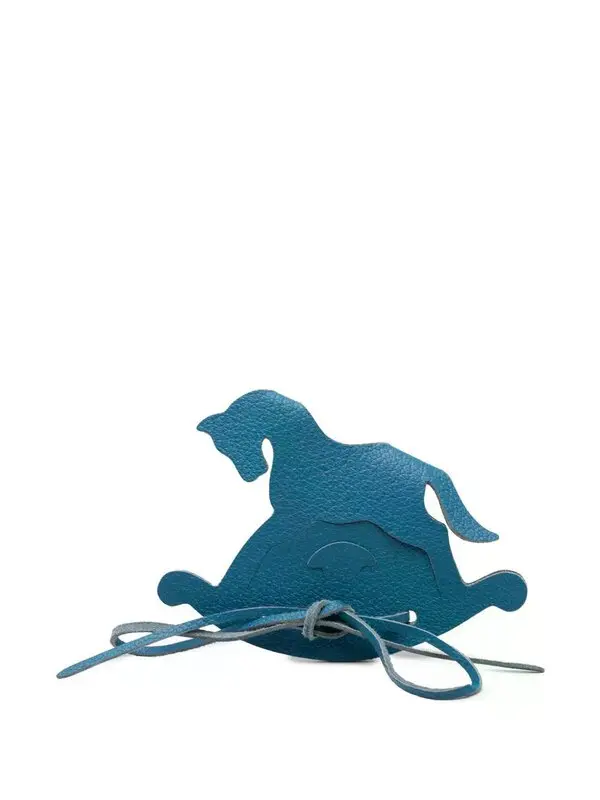 Hermès 2010-2026 Evercolor Petit H Cheval A Bascule Charm Key Chain