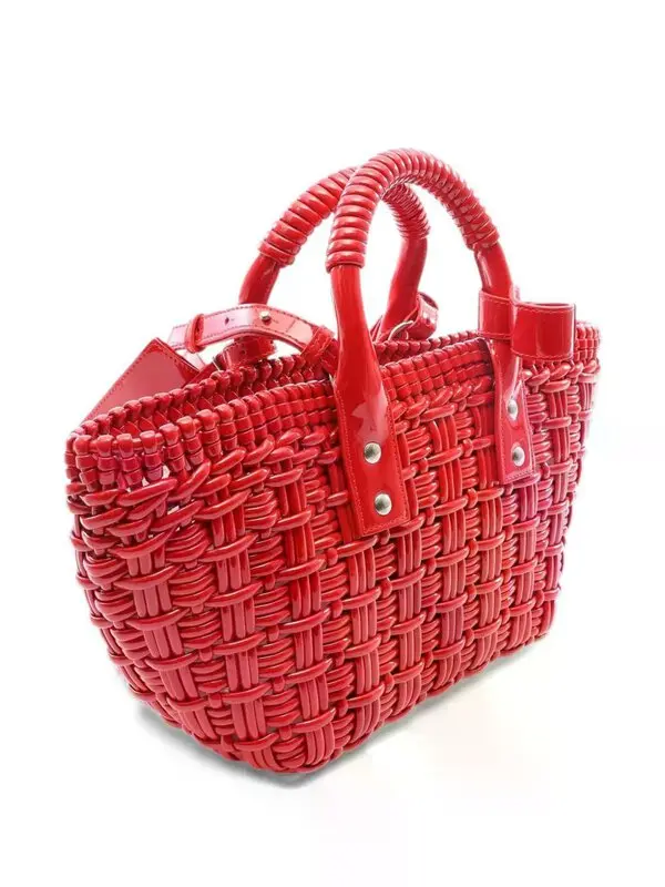 Balenciaga 2010s Xs Bistro Basket Tote Bag - Red