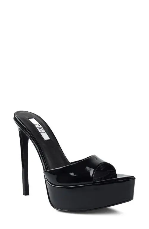 ZIGI Lizzey Platform Slide Sandal - Blklt