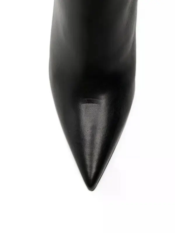 CHANTAL Buckle-detail Pointed-toe Ankle Boots