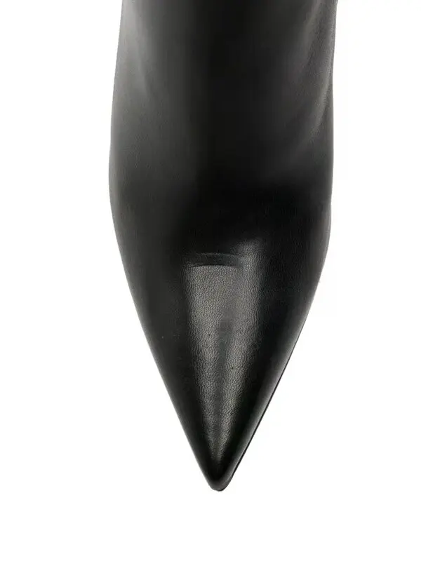 CHANTAL Buckle-detail Pointed-toe Ankle Boots