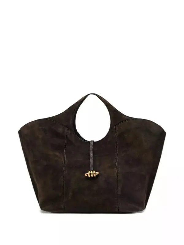 GIANNI CHIARINI Large Infinity Suede Tote Bag