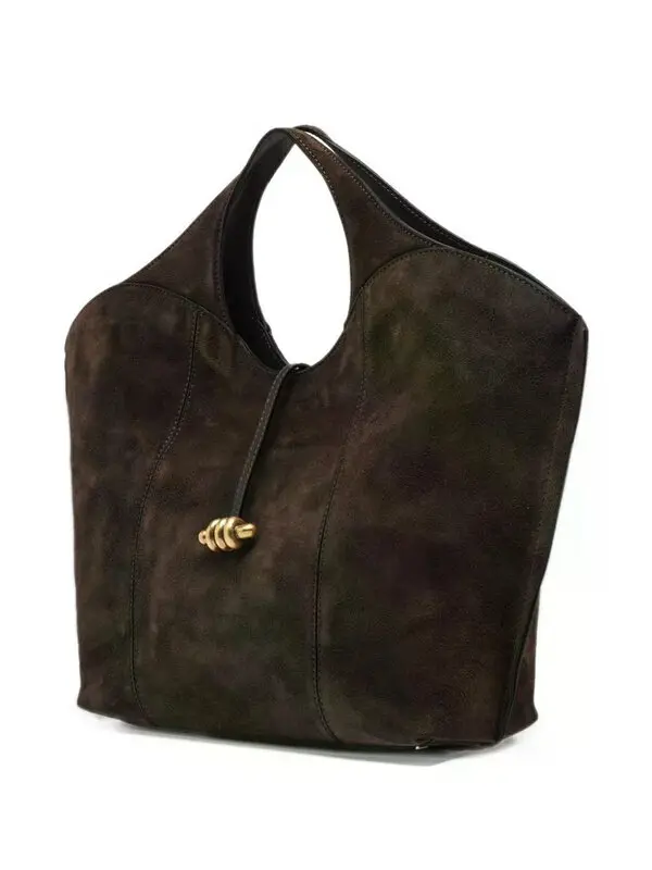 GIANNI CHIARINI Large Infinity Suede Tote Bag
