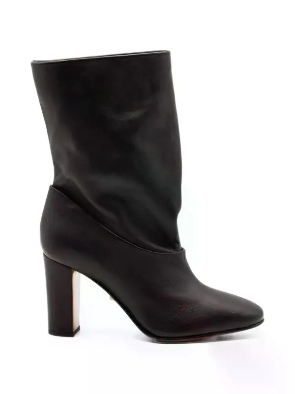 Alberta Ferretti Gathered Block-heel Boots
